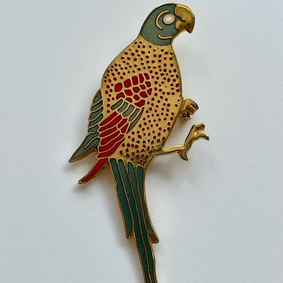 Vintage | Jewelry | Vintage Mma Parrot Bird Pin Brooch | Poshmark